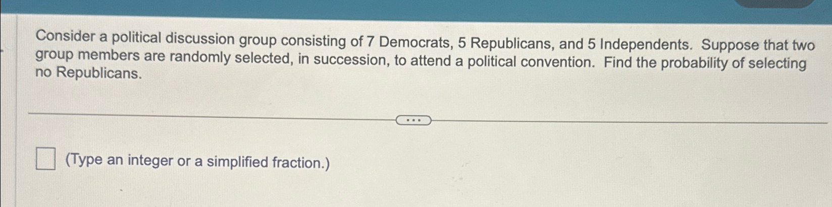 Solved Consider a political discussion group consisting of 7 | Chegg.com