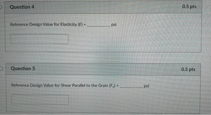Solved For a wood member of following specification: | Chegg.com
