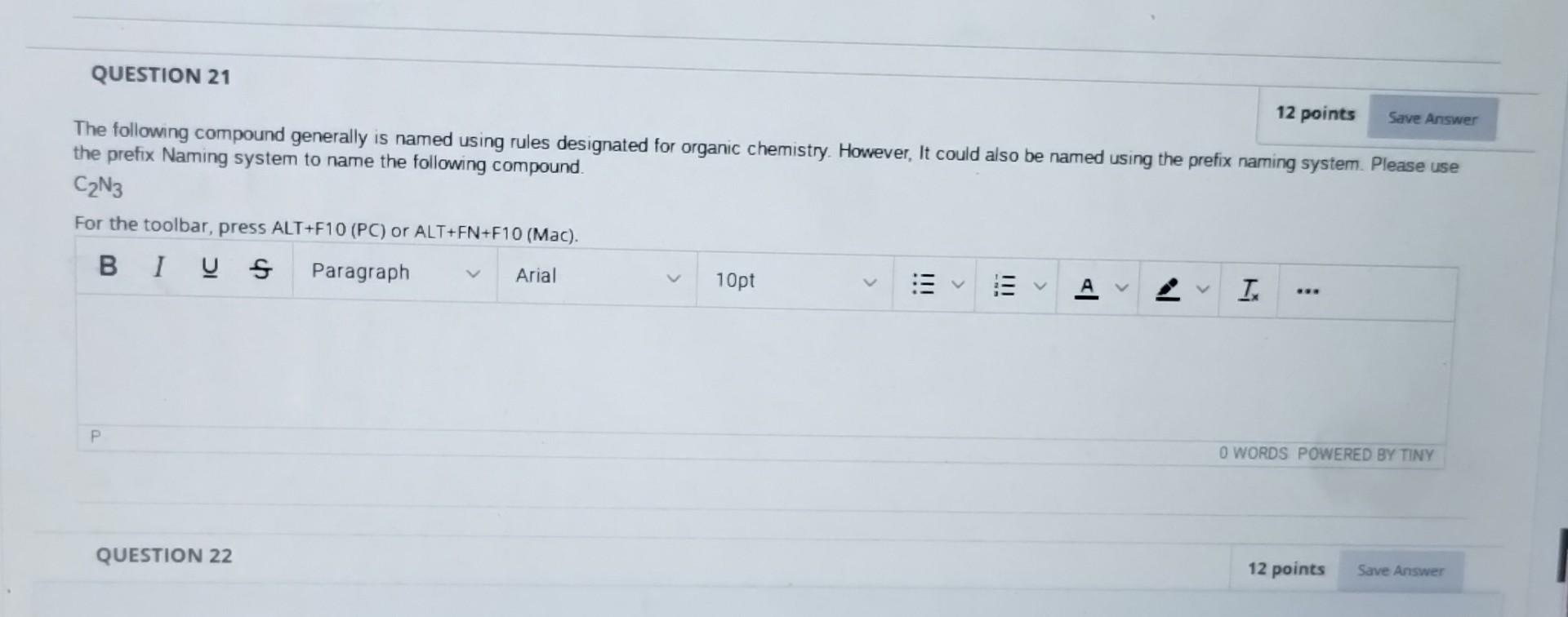 Solved The following compound generally is named using rules | Chegg.com