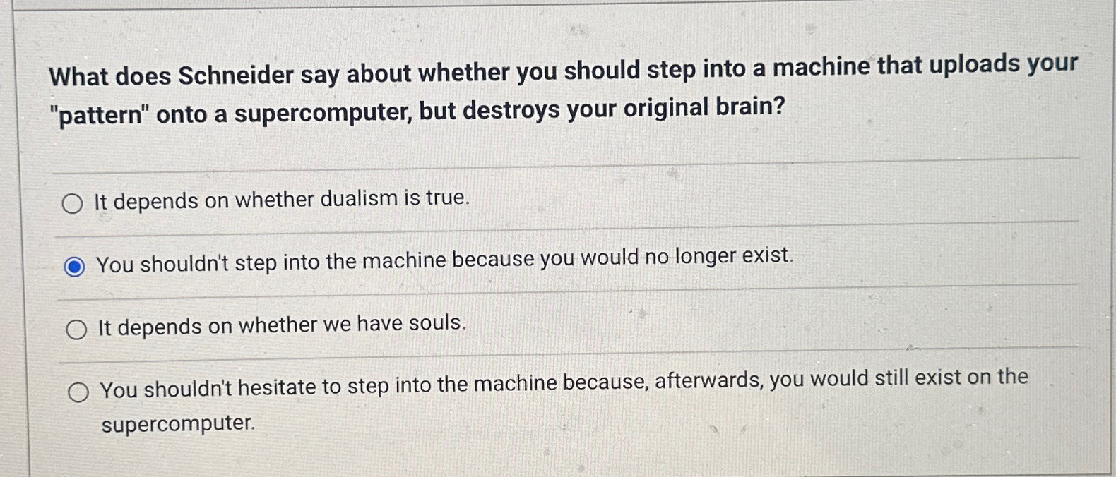 Solved What does Schneider say about whether you should step | Chegg.com