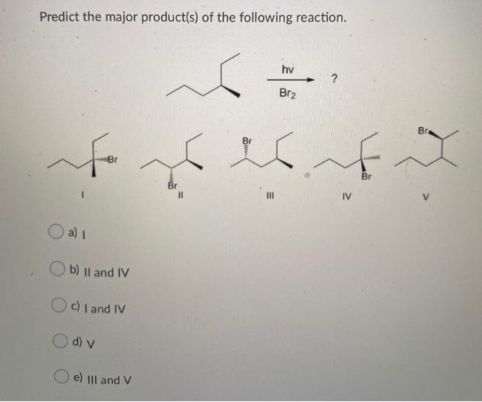 Solved Predict the major product(s) of the following | Chegg.com