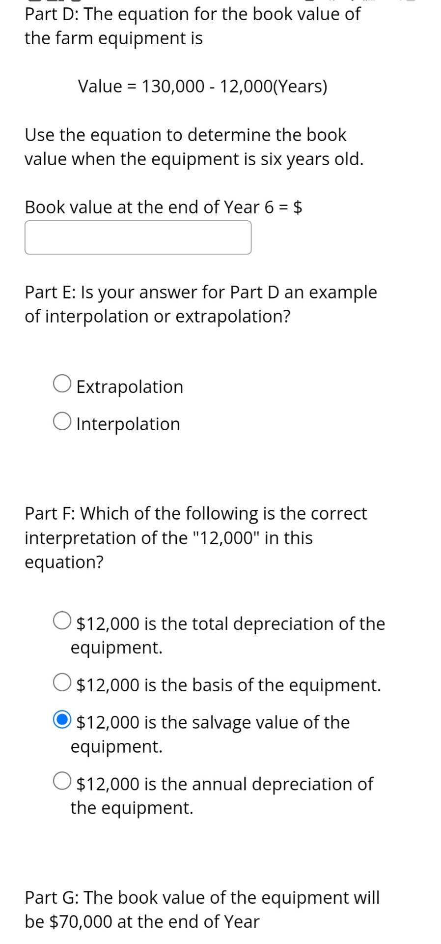 Farm equipment has a class life of 10 years. The | Chegg.com