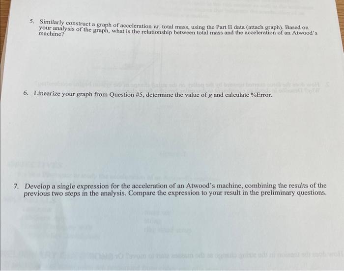 DATA TABLES Table 1: Part 1: Constant Total Mass | Chegg.com