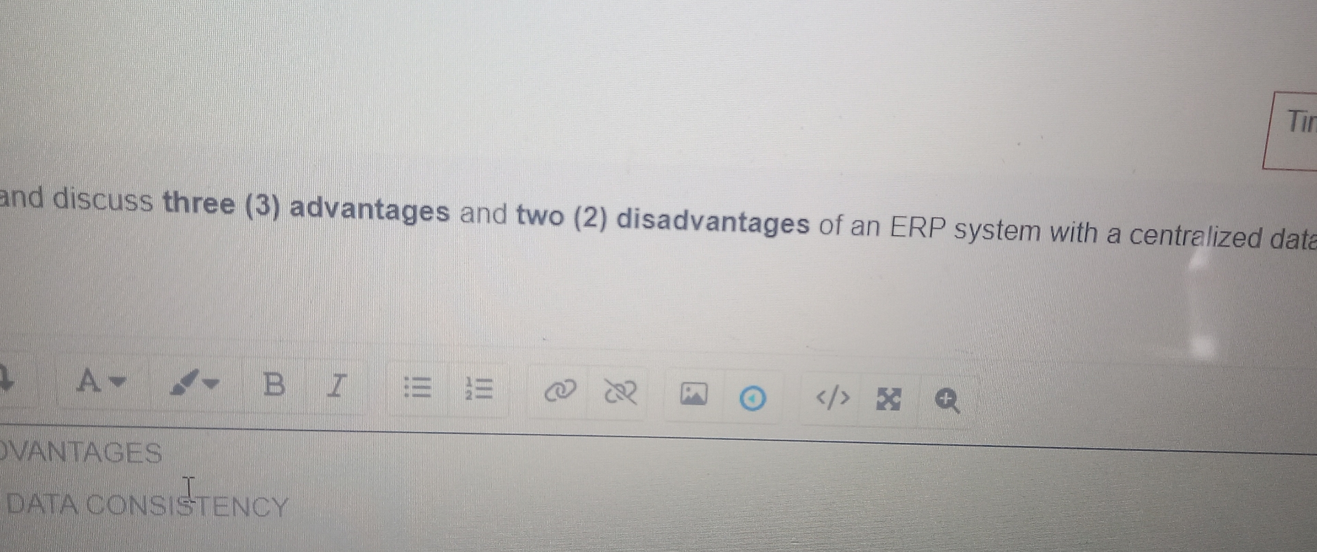 Solved discuss three (3) ﻿advantages and two (2) | Chegg.com