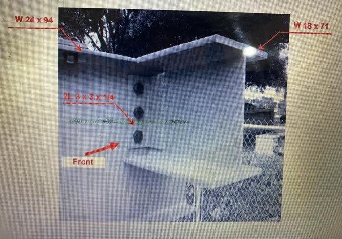 Solved The figure below shows a steel connection between two | Chegg.com