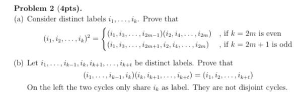 Solved Problem 2 (4pts). (a) Consider distinct labels | Chegg.com