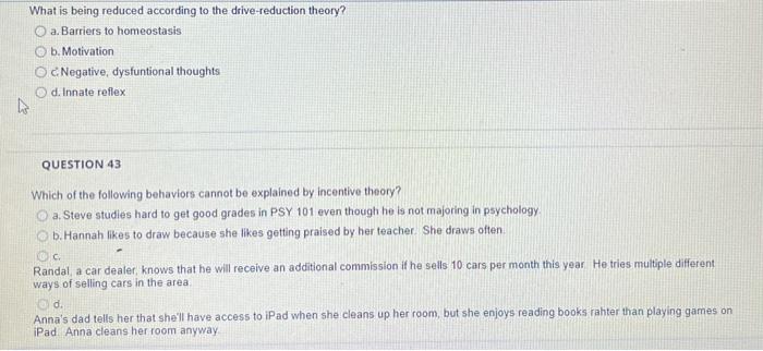 Solved Which of the following behaviors cannot be explained | Chegg.com