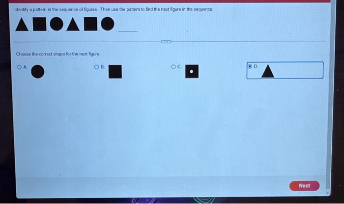 Solved Identity a pattem in the sequence of figures. Then | Chegg.com