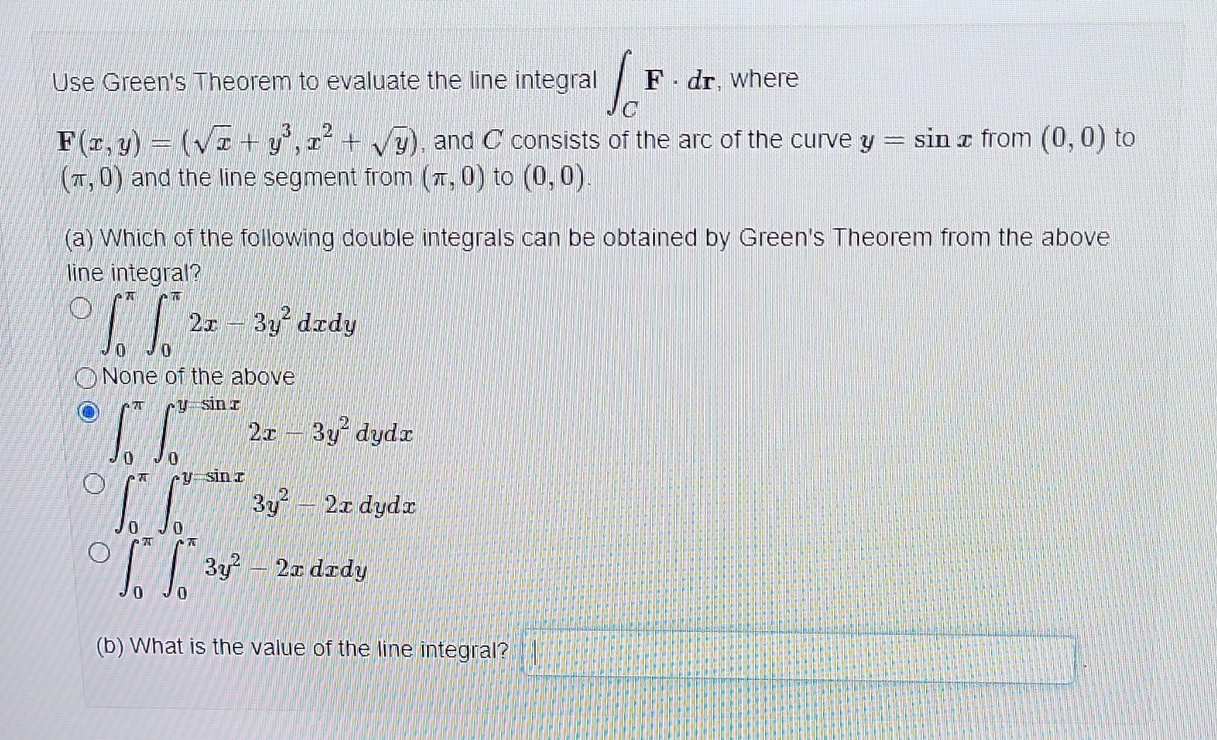 Solved Use Green's Theorem to evaluate the line integral | Chegg.com