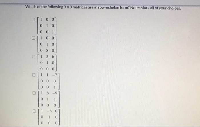 Solved For each system below that is linear, determine | Chegg.com