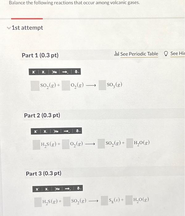 Solved Balance the following reactions that occur among | Chegg.com
