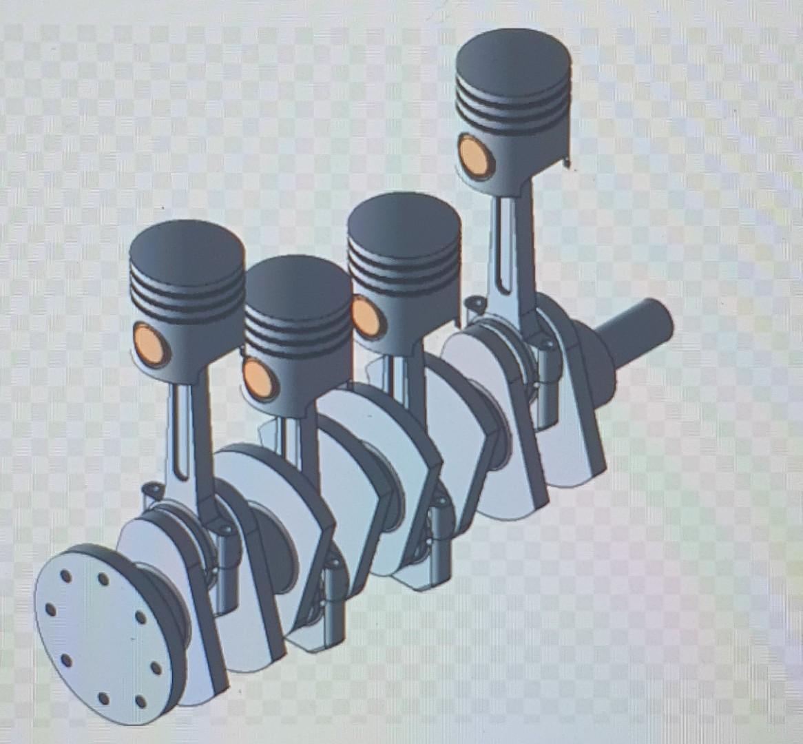 Solved piston biyel krank mekanizmasının a)şematik çizimi | Chegg.com