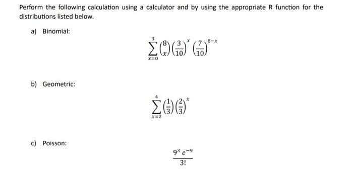 Solved Perform the following calculation using a calculator | Chegg.com