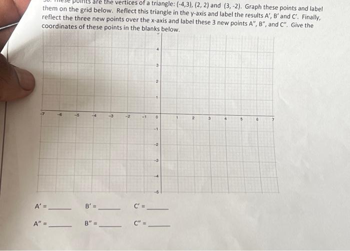 Solved them on the grid be vertices of a triangle: \\( | Chegg.com