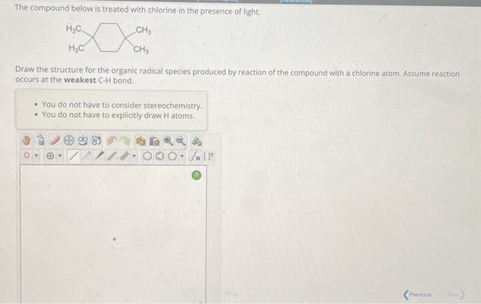 Solved Draw the structure for the organic radical species | Chegg.com
