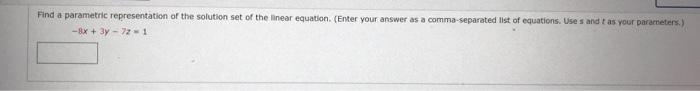 Solved Determine whether the equation is linear in the | Chegg.com