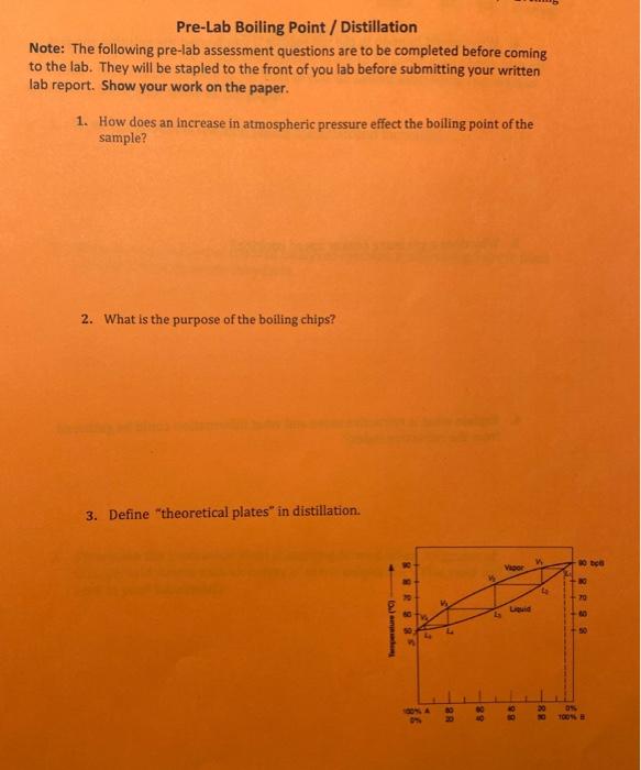 Solved Pre-Lab Melting Point Note: The following pre-lab | Chegg.com