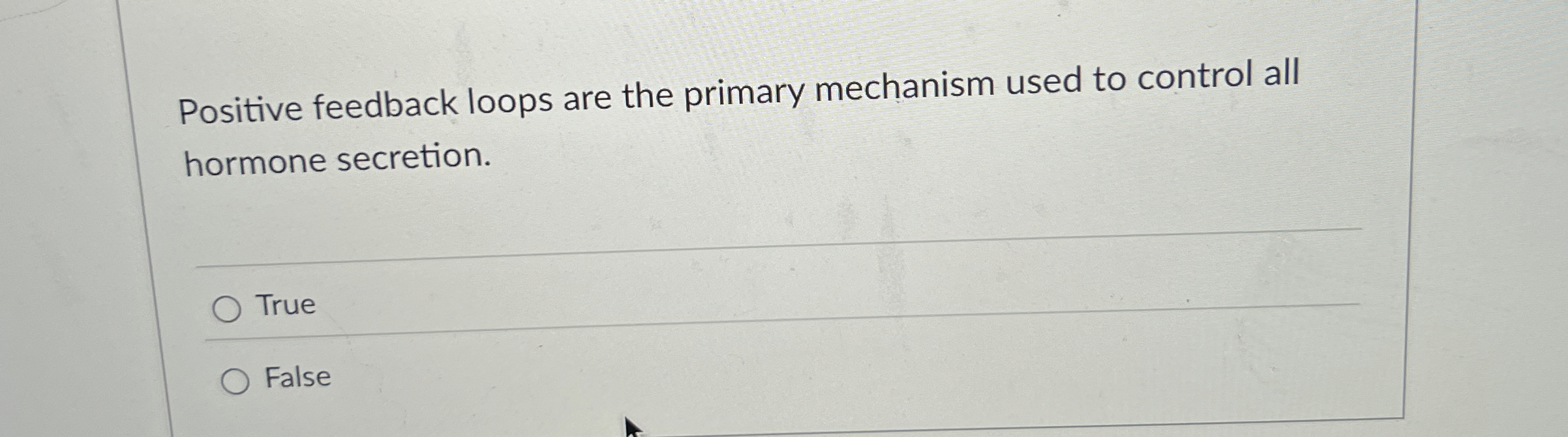 Solved Positive feedback loops are the primary mechanism | Chegg.com
