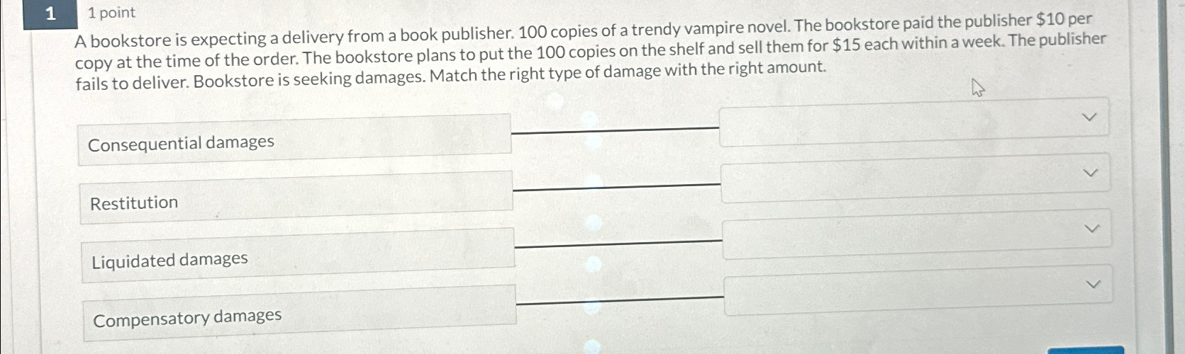 Solved 1 ﻿pointA bookstore is expecting a delivery from a | Chegg.com