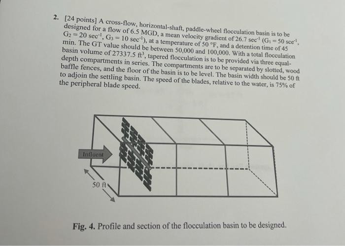 Solved 2. [24 points) A cross-flow, horizontal-shaft, | Chegg.com