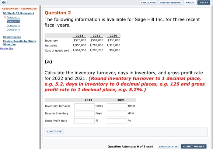 Solved CALCULATOR PRINTER VERSION BACK NEXT ASSIGNMENT | Chegg.com