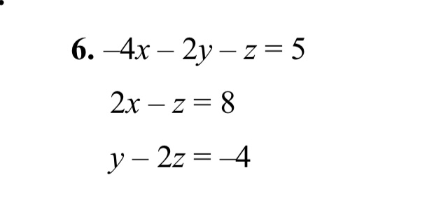 Solved Write the augmented matrix for each system of linear | Chegg.com