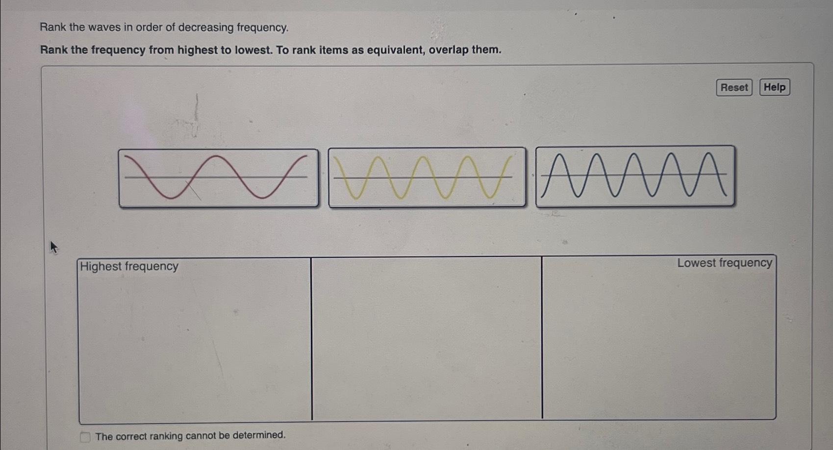 Solved Rank the waves in order of decreasing frequency.Rank | Chegg.com
