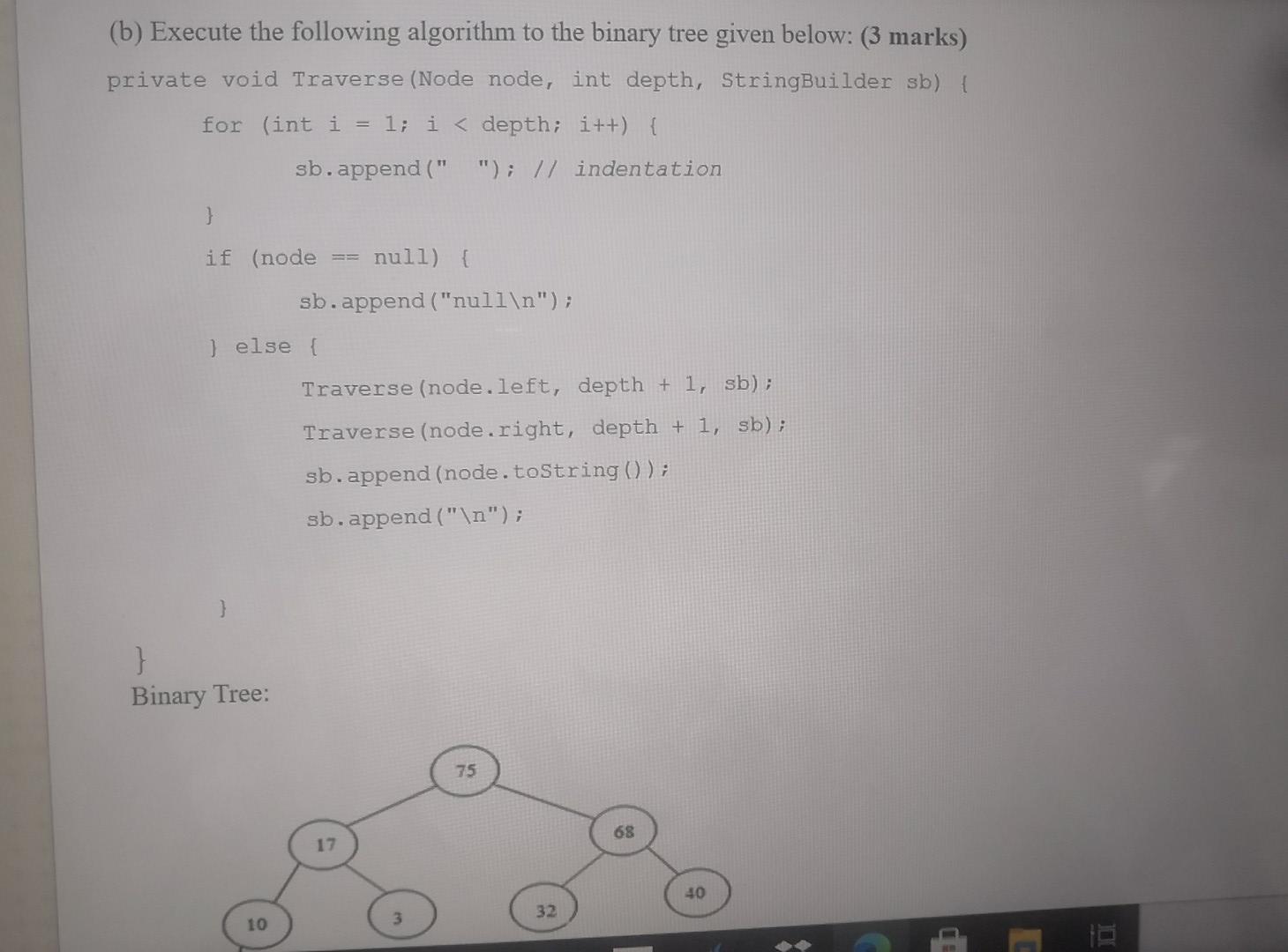Solved Question 3 Answer The Following A Read The 