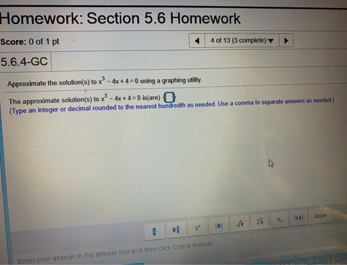 Solved Homework Section 5 6 Homework Score 0 Of 1 Pt 4 Of