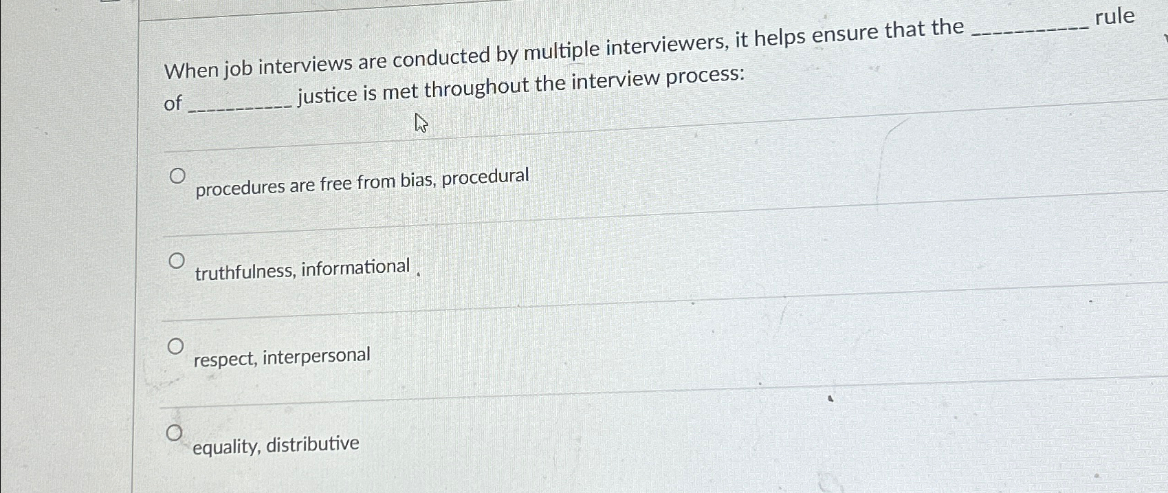 Solved When job interviews are conducted by multiple | Chegg.com