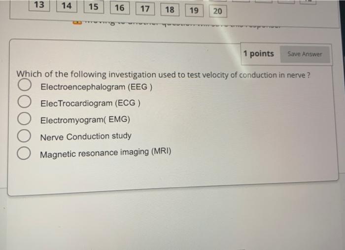 Which of the following investigation used to test | Chegg.com