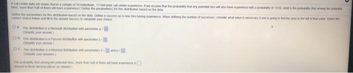 Solved A call center data set shows that in a sample of | Chegg.com