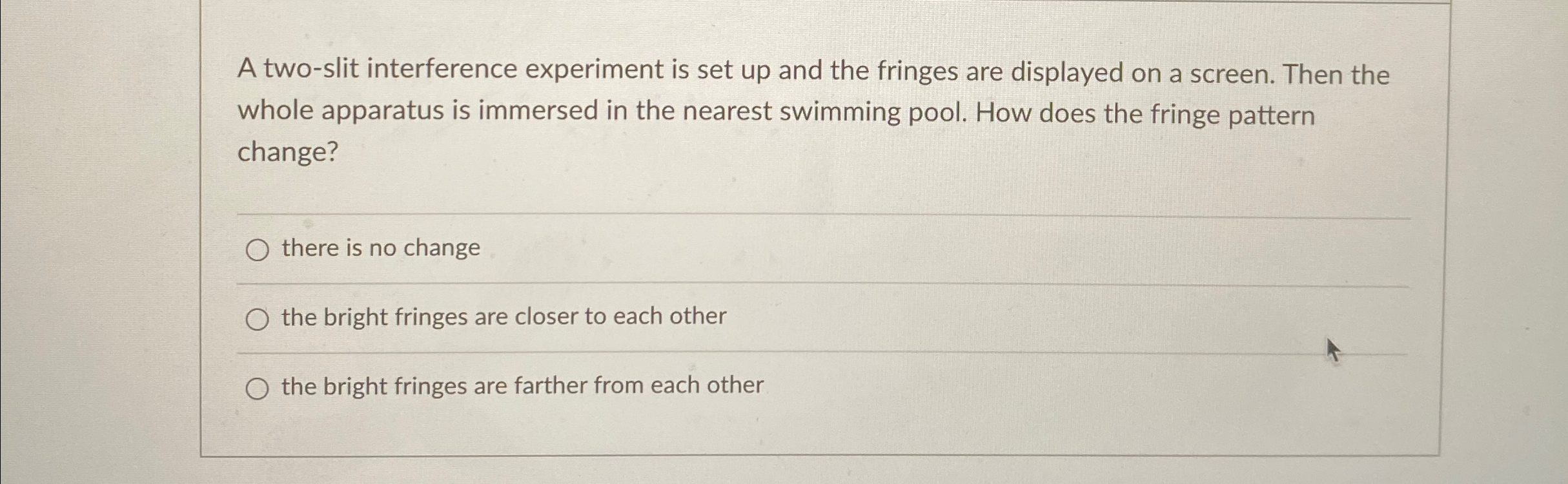 Solved A two-slit interference experiment is set up and the | Chegg.com
