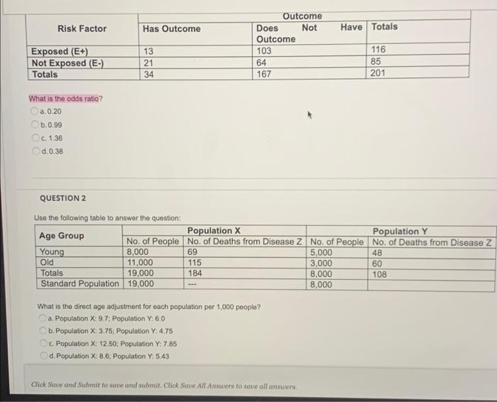 Solved Use the following table to answer the auestion: What | Chegg.com