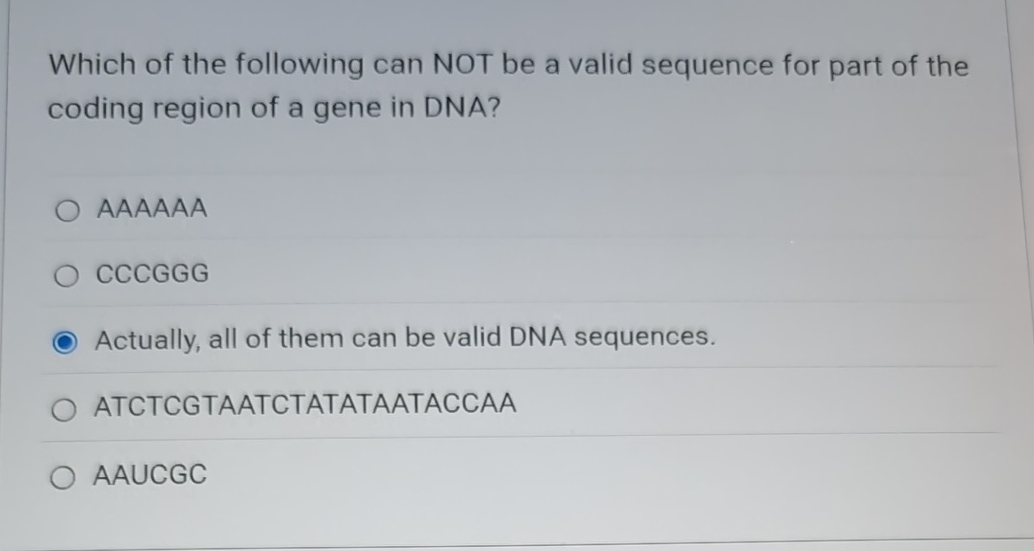 Solved Which of the following can NOT be a valid sequence | Chegg.com