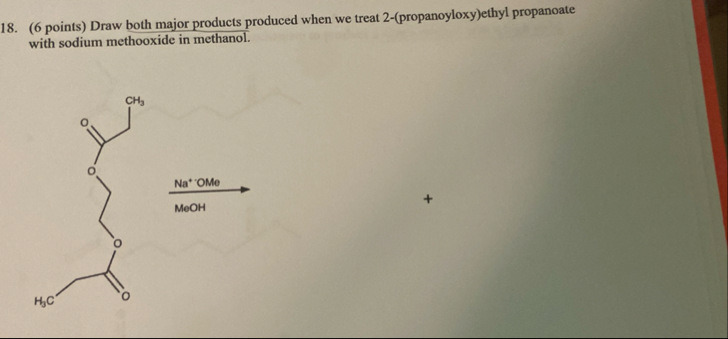 Solved ( 6 ﻿points) ﻿Draw both major products produced when | Chegg.com