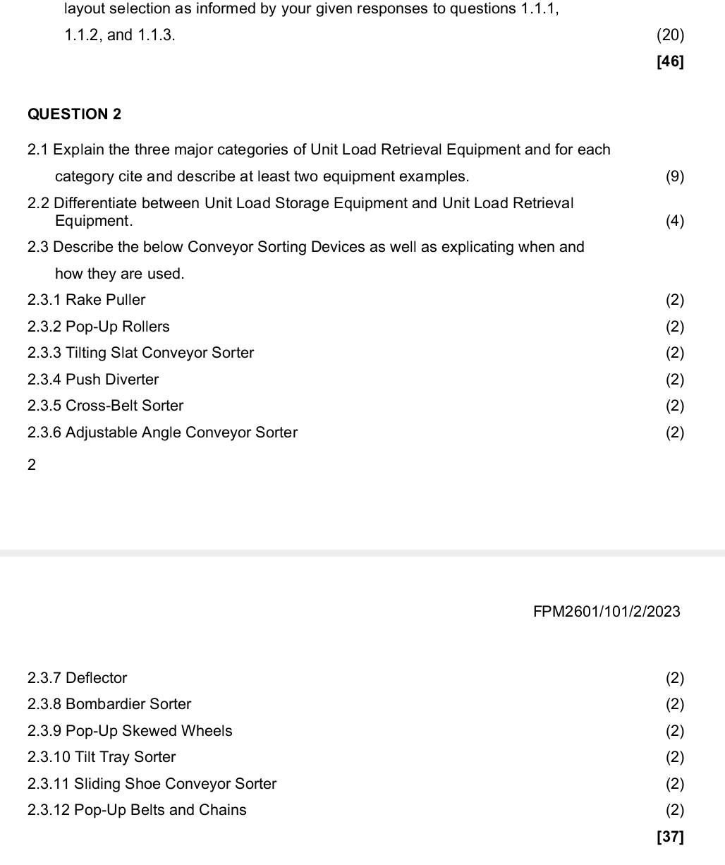 Solved layout selection as informed by your given responses | Chegg.com