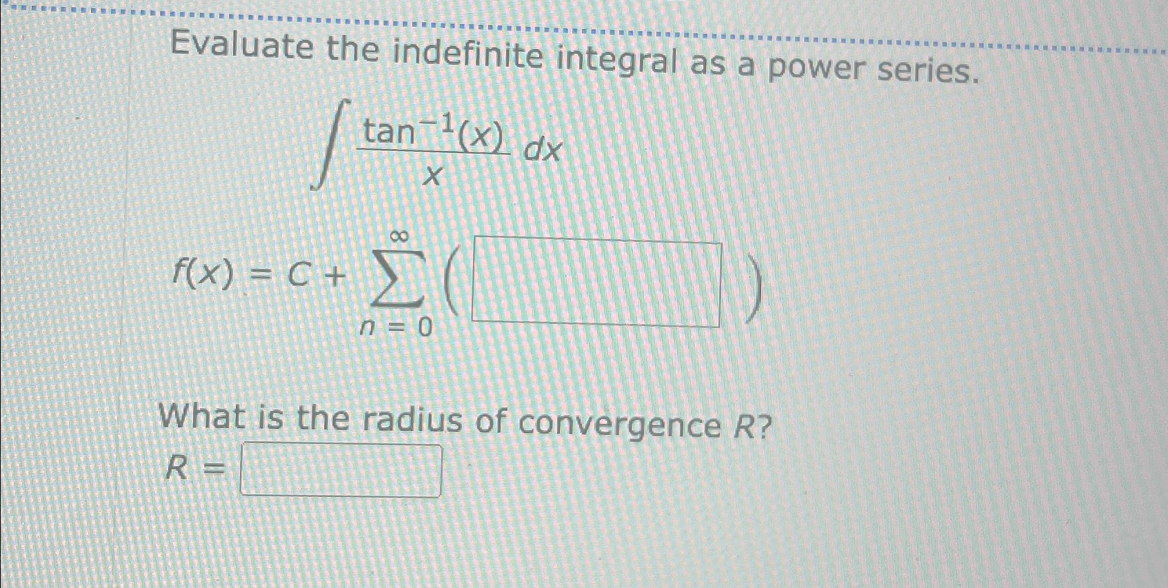 Solved Evaluate the indefinite integral as a power | Chegg.com