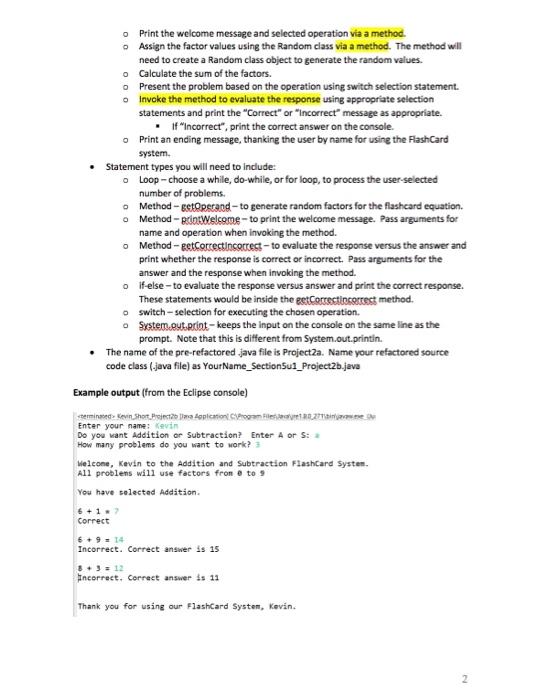 Solved package project2: Import java.util. Random Laport | Chegg.com