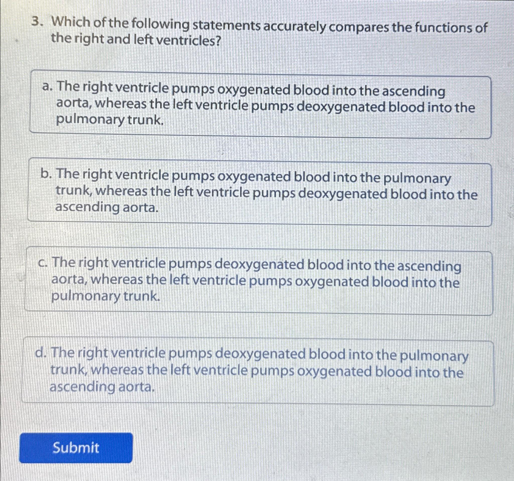 Solved Which of the following statements accurately compares | Chegg.com