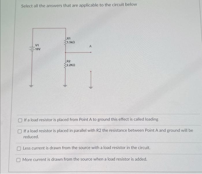 Solved Select all the answers that are applicable to the | Chegg.com