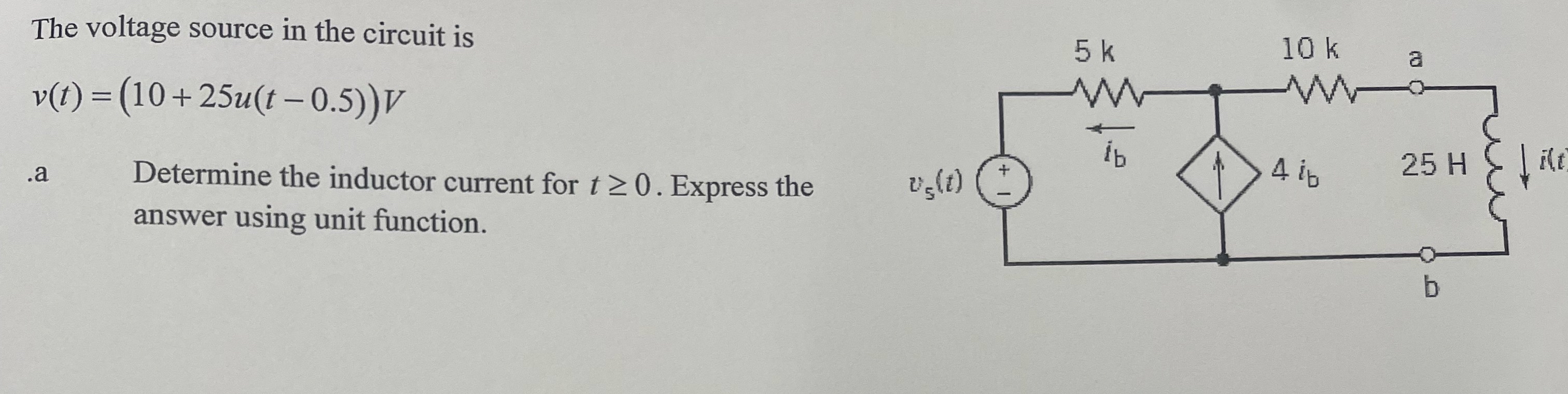 The voltage source in the circuit | Chegg.com