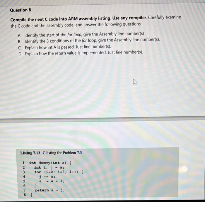 Solved Get the object dump for this code. [you need a gcc | Chegg.com