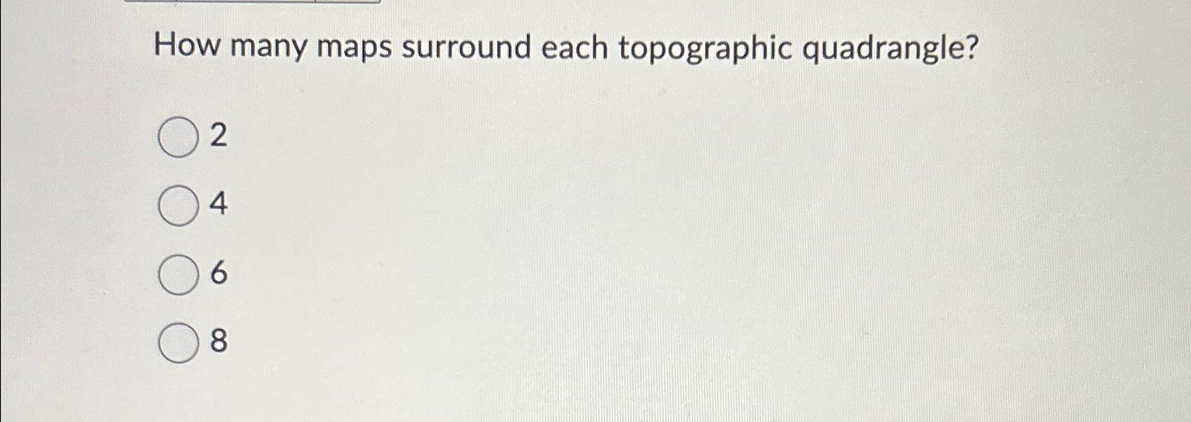 Solved How many maps surround each topographic | Chegg.com