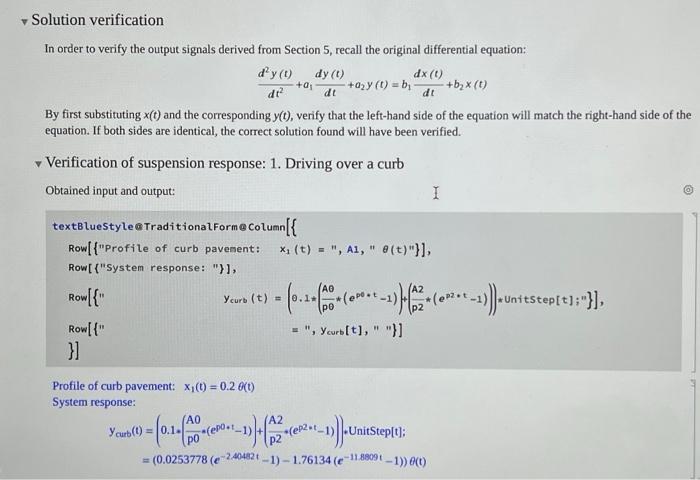 Solution verification In order to verify the output | Chegg.com