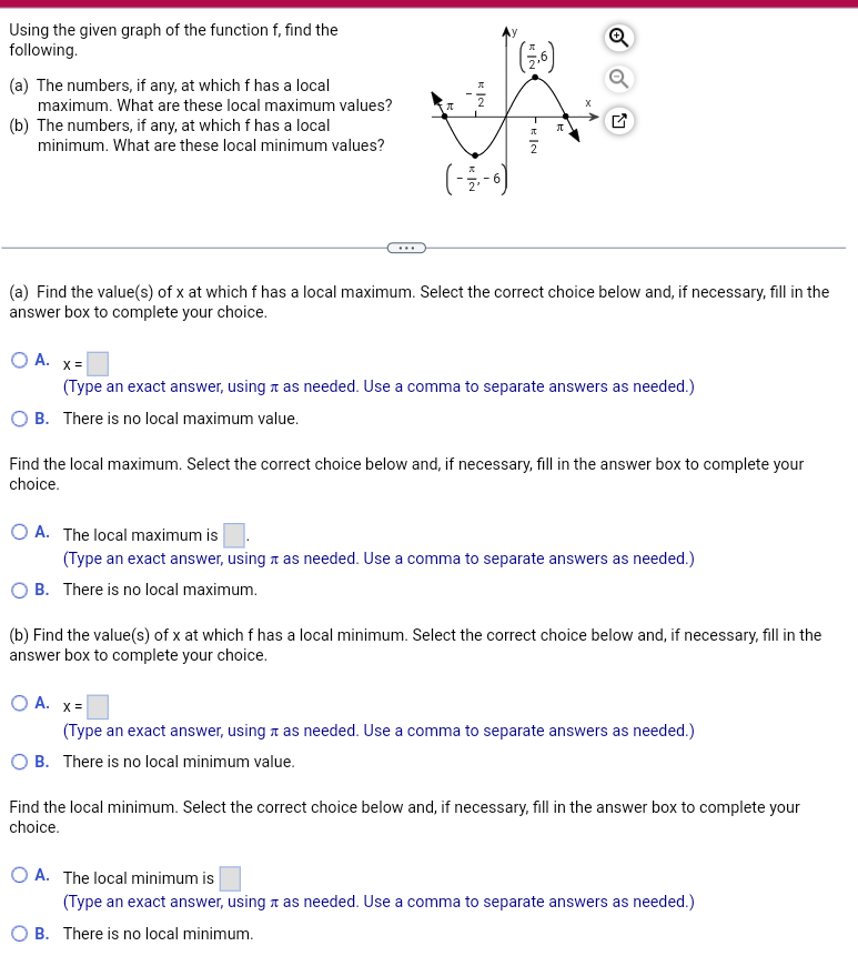 Solved Using the given graph of the function f, find the | Chegg.com