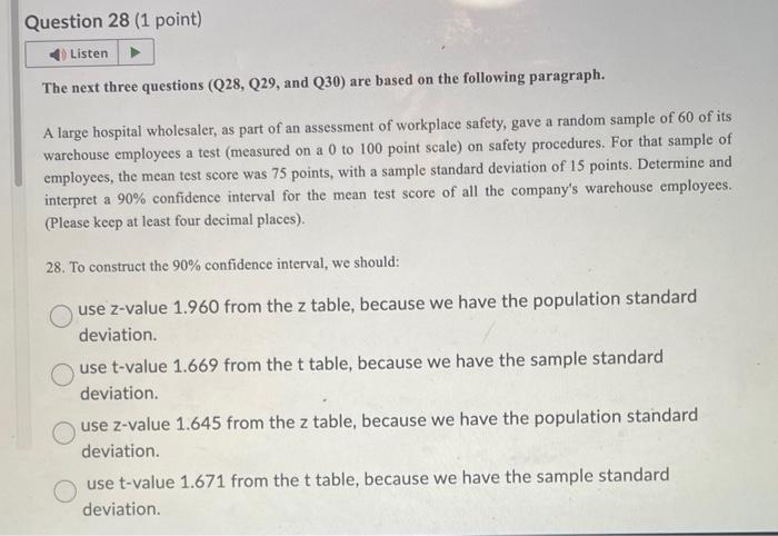 Solved The next three questions (Q28, Q29, and Q30 ) are | Chegg.com