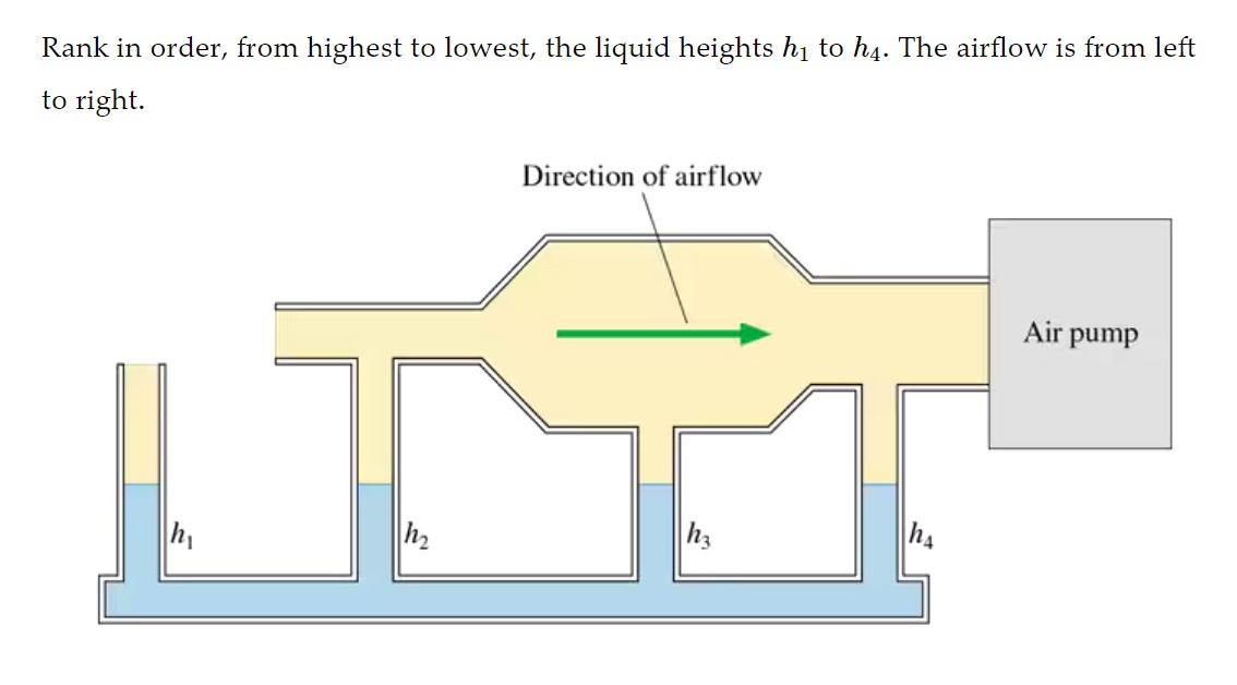 Solved Rank in order, from highest to lowest, the liquid | Chegg.com