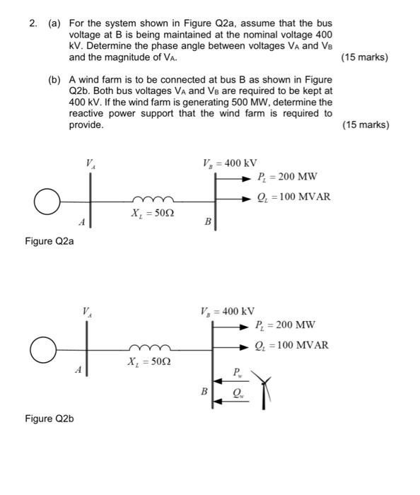 Solved 2. (a) For the system shown in Figure Q2a, assume | Chegg.com