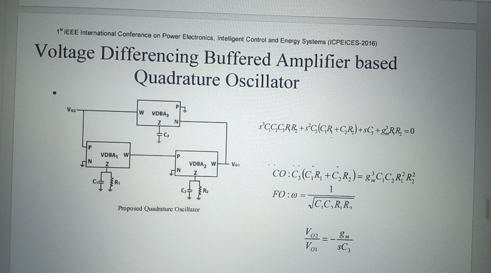 Solved how to prove the equation for oscillator 114 ﻿IEEE | Chegg.com